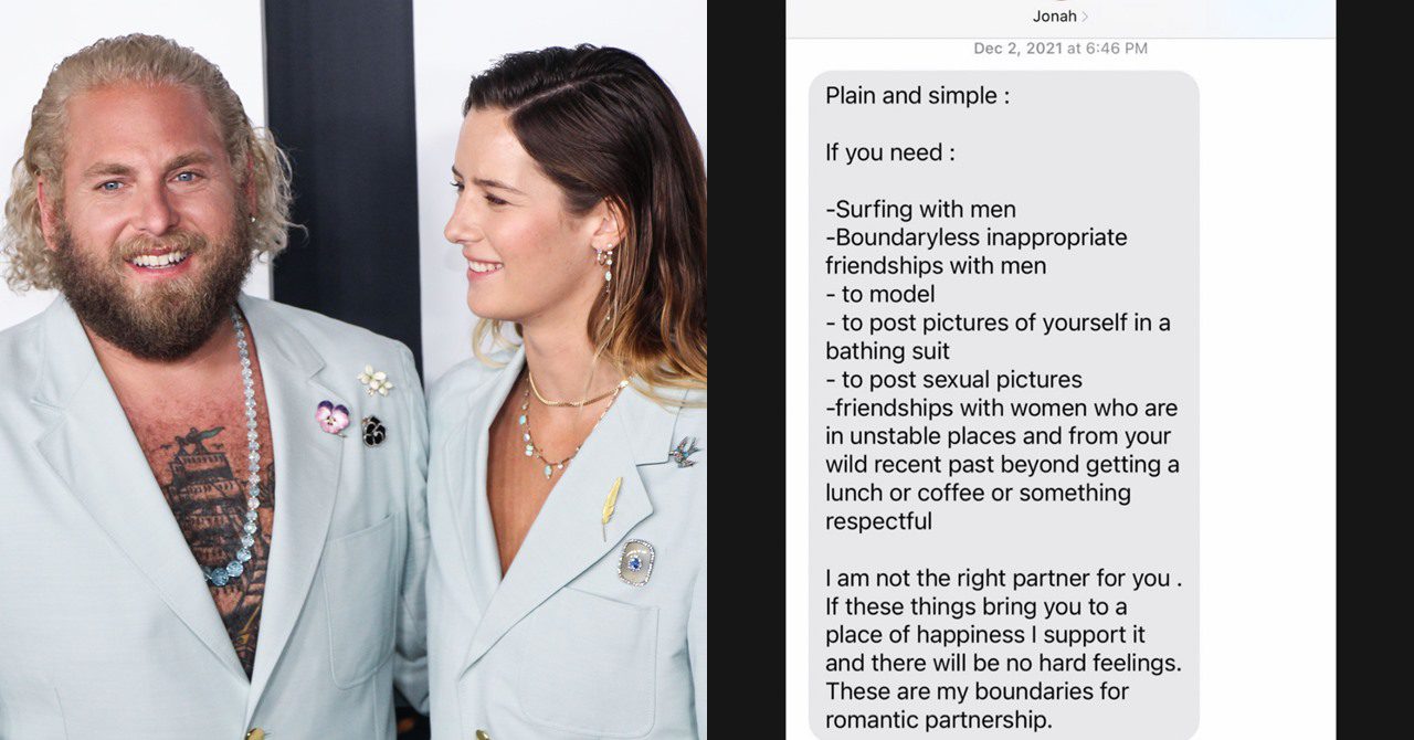 Jonah Hill é acusado por ex-namorada de ser abusivo emocionalmente