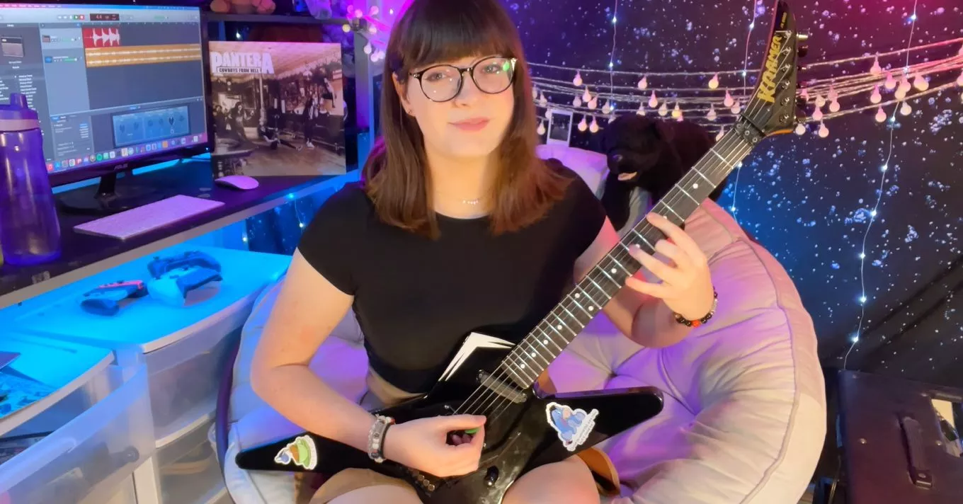 A youtuber considerada para ser guitarrista do tributo ao Pantera