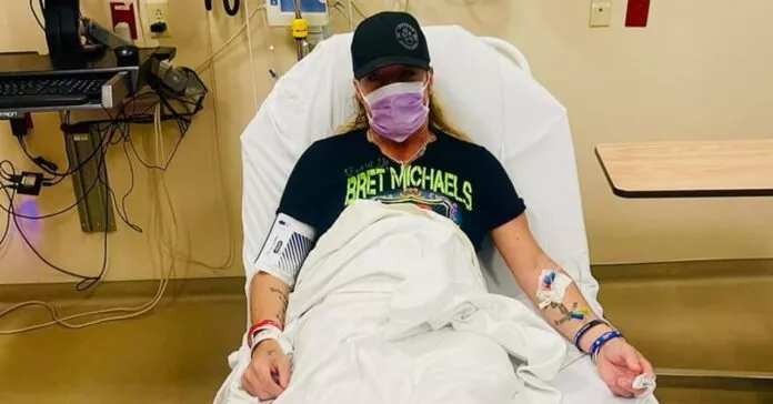Bret Michaels posta foto no hospital após cancelar show e atualiza ...